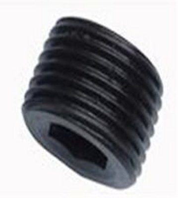 Metric Fitting M8X1.25 M8 Male Thread Allen Socket Plug Black Steel @LE ...