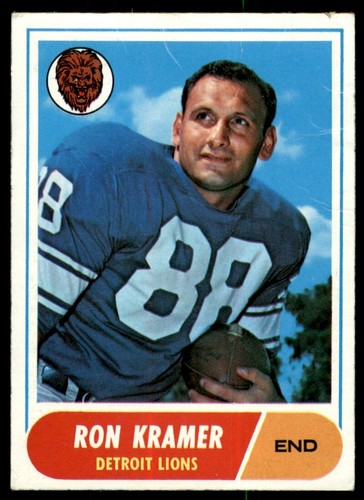 1968 Topps Football Ron Kramer Detroit Lions #51 | eBay