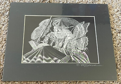 ED GEDROSE Signed Print Wizard & Fairy, Matted, SEALED, 5x7 Image, 8x10 ...