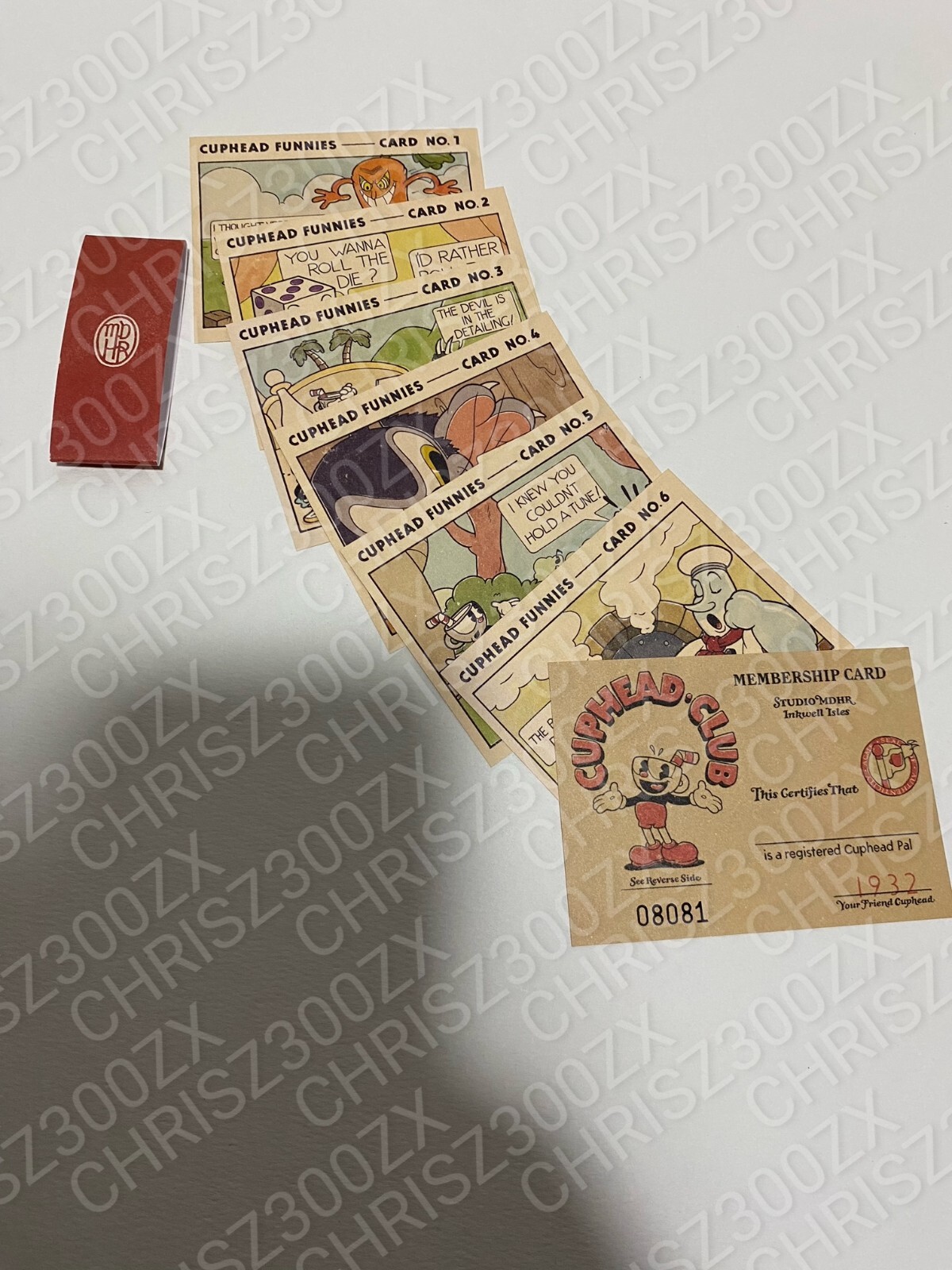 Cuphead Collector's Edition Cuphead Funnies 6 Cards + Club Membership ...