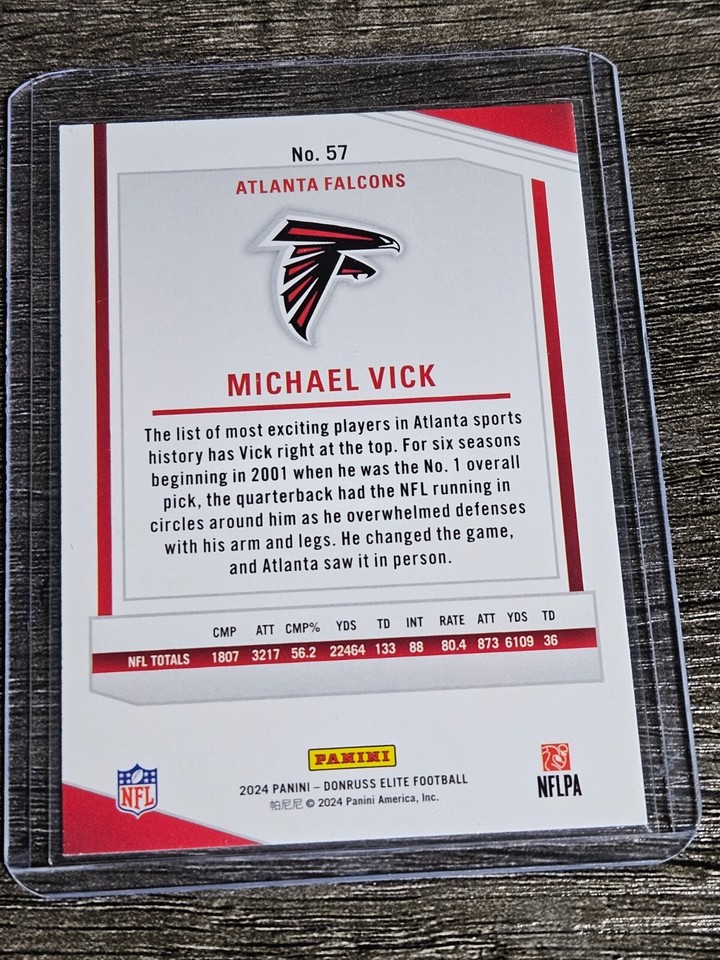 2024 Panini Donruss Elite FOTL - Refractor Card # 57 Michael Vick | eBay