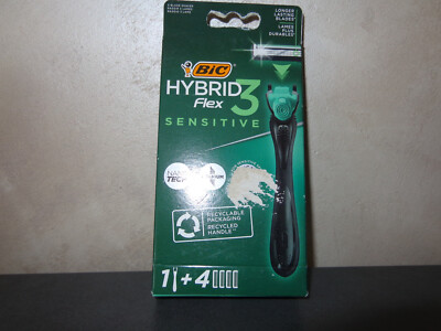 Rasoir rechargeable BIC Hybrid 3 Flex Sensitive (1 manche + 4 recharges ...