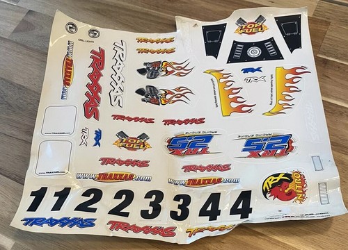 Vintage Traxxas TRX 2.5 Nitro Body Sticker Sheet RC Car Truck TMAXX ...