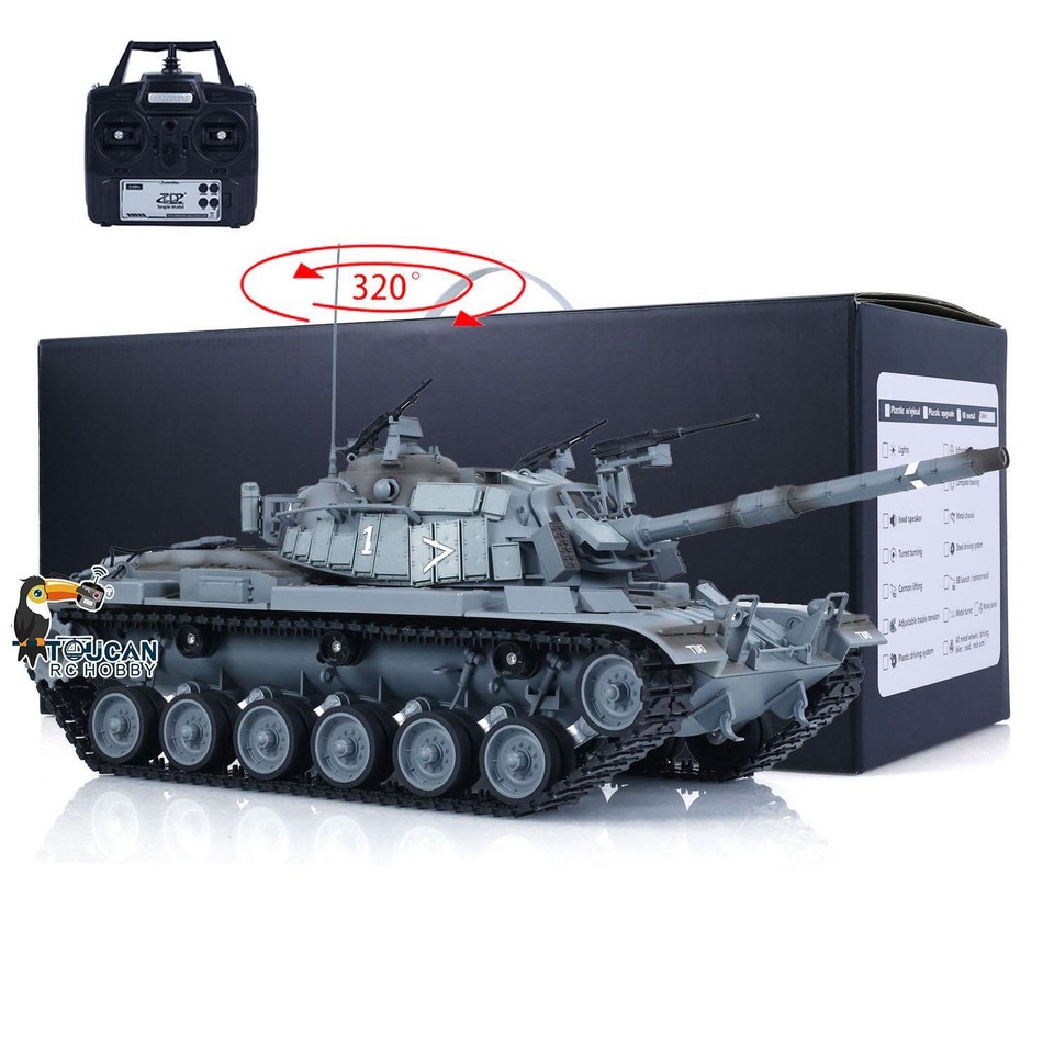 1/16 Tongde Remote Control Infrared Battle BB Tanks M60W ERA RC Tank ...