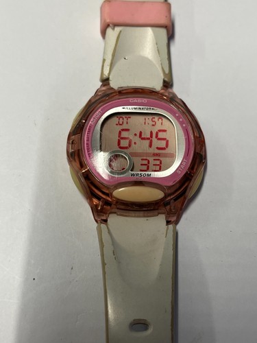Working Retro Ladies Clear Acrylic Casio LW-200 Quartz Watch BP | eBay ...