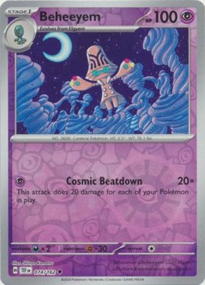 Pokémon - 074/162 Beheeyem (Rev Holo) - Temporal Forces | eBay