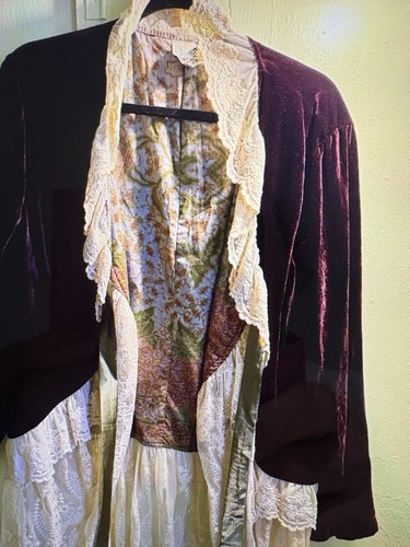 NEW! Jaded Gypsy Dream Weaver Womens Jacket in Merlot Lots Of Lace And ...