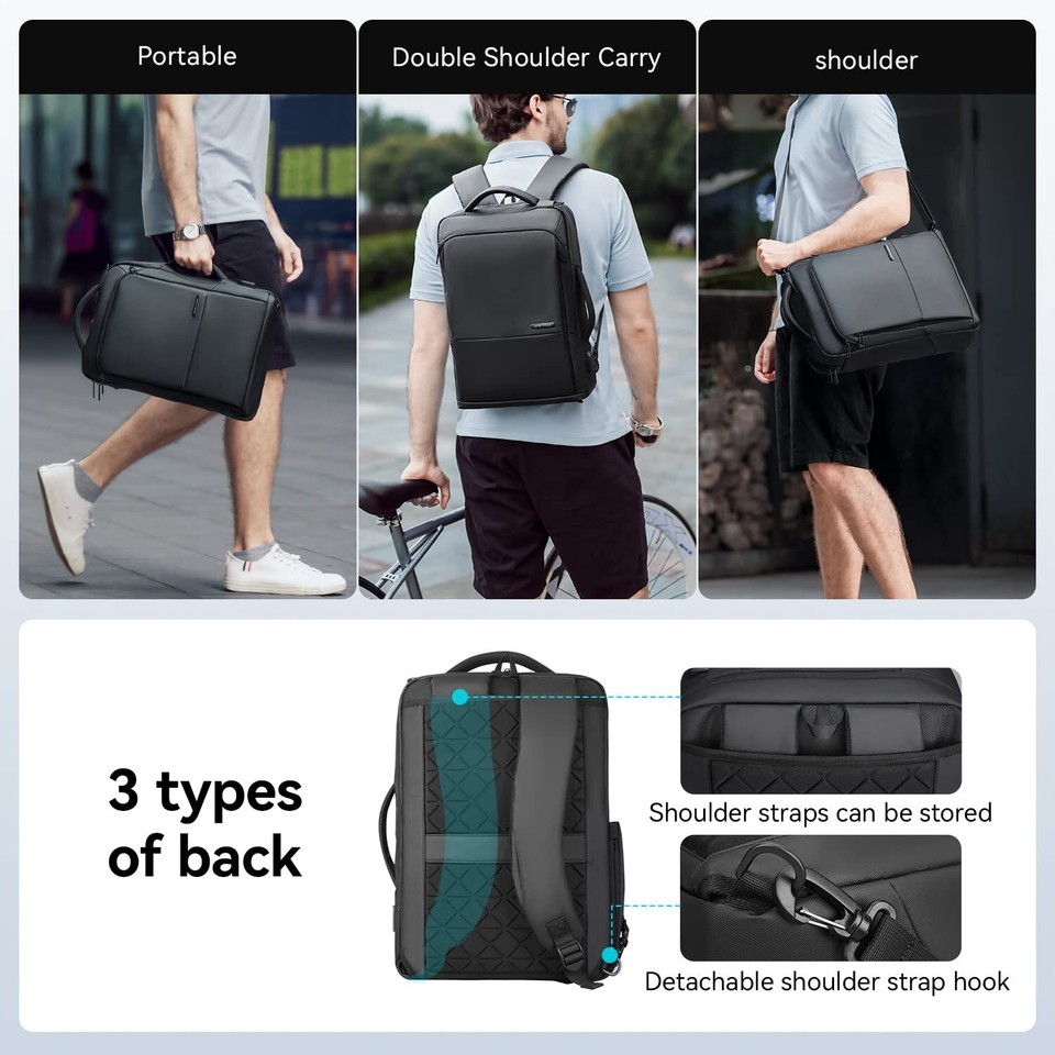3in1 Slim Business Backpack Laptop Backpack For Men With Executive ...