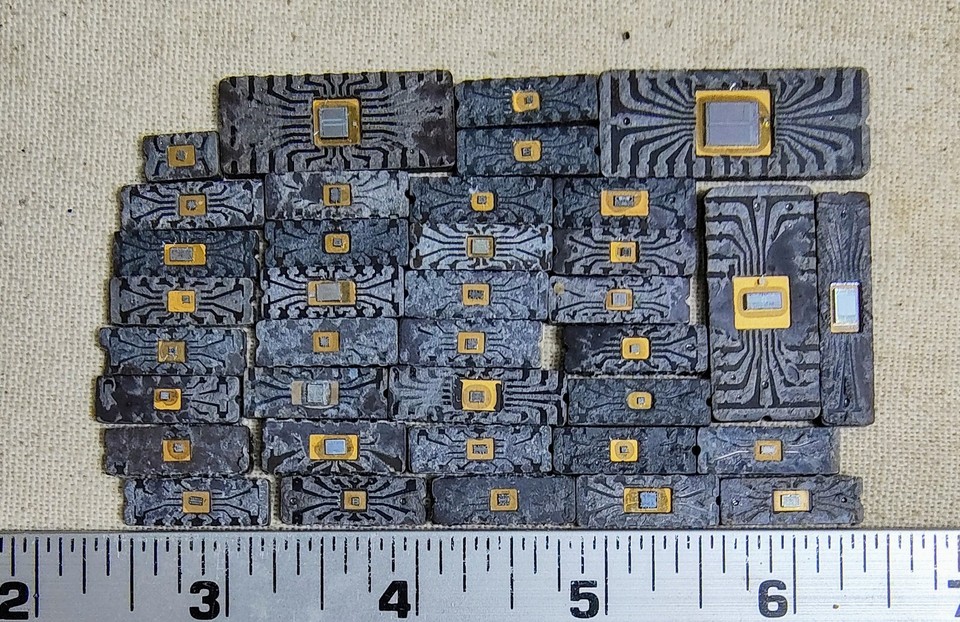 Vintage IC Thick Brazing High Grade Bond Wire Gold Recovery Scrap 100 ...