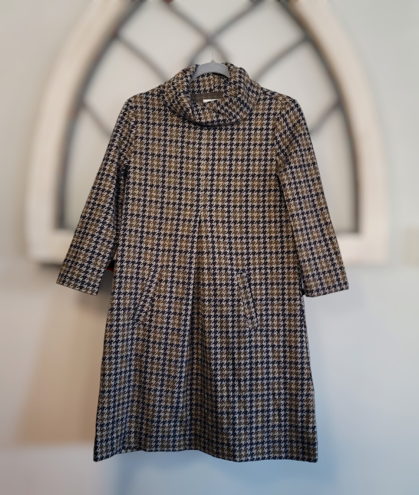 Tyler Boe Kim Jacquard Houndstooth Dress Size Xs - Gem