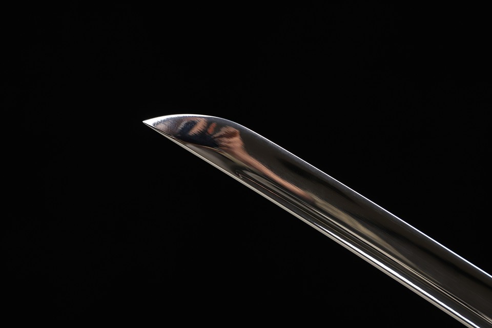 Japanese Samurai Sword Katana 1095 Carbon Steel MIRROR FINISH Razor ...
