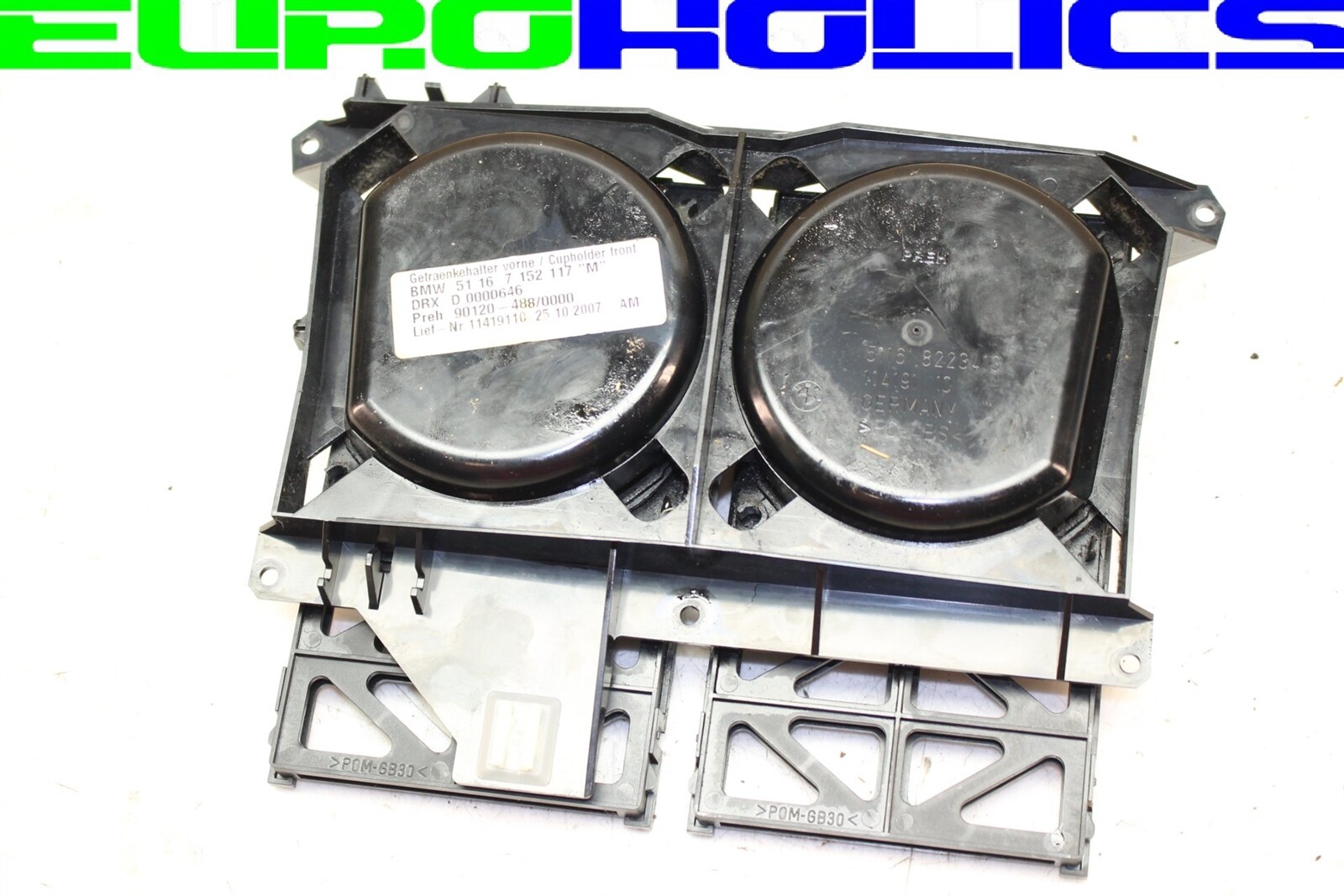 OEM BMW E65 750li 02-08 Front Cupholder Center Console Insert ...