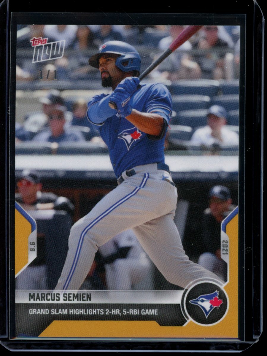 2021 Topps Now #768 Marcus Semien Gold Parallel Card #d 1/1 | eBay