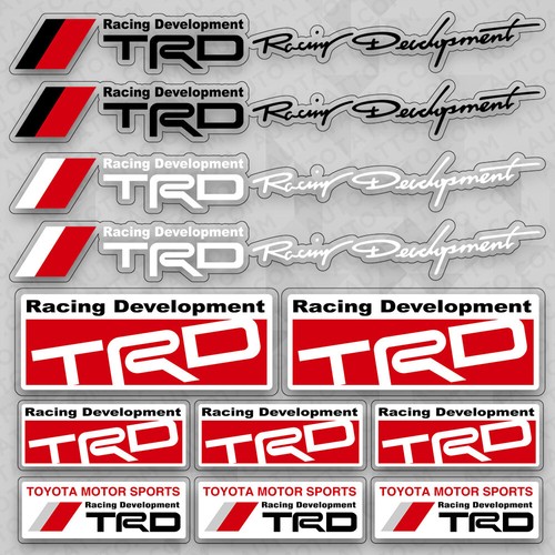 TRD Racing Development Motor Sports Car Logo Sticker Vinyl Decal ...