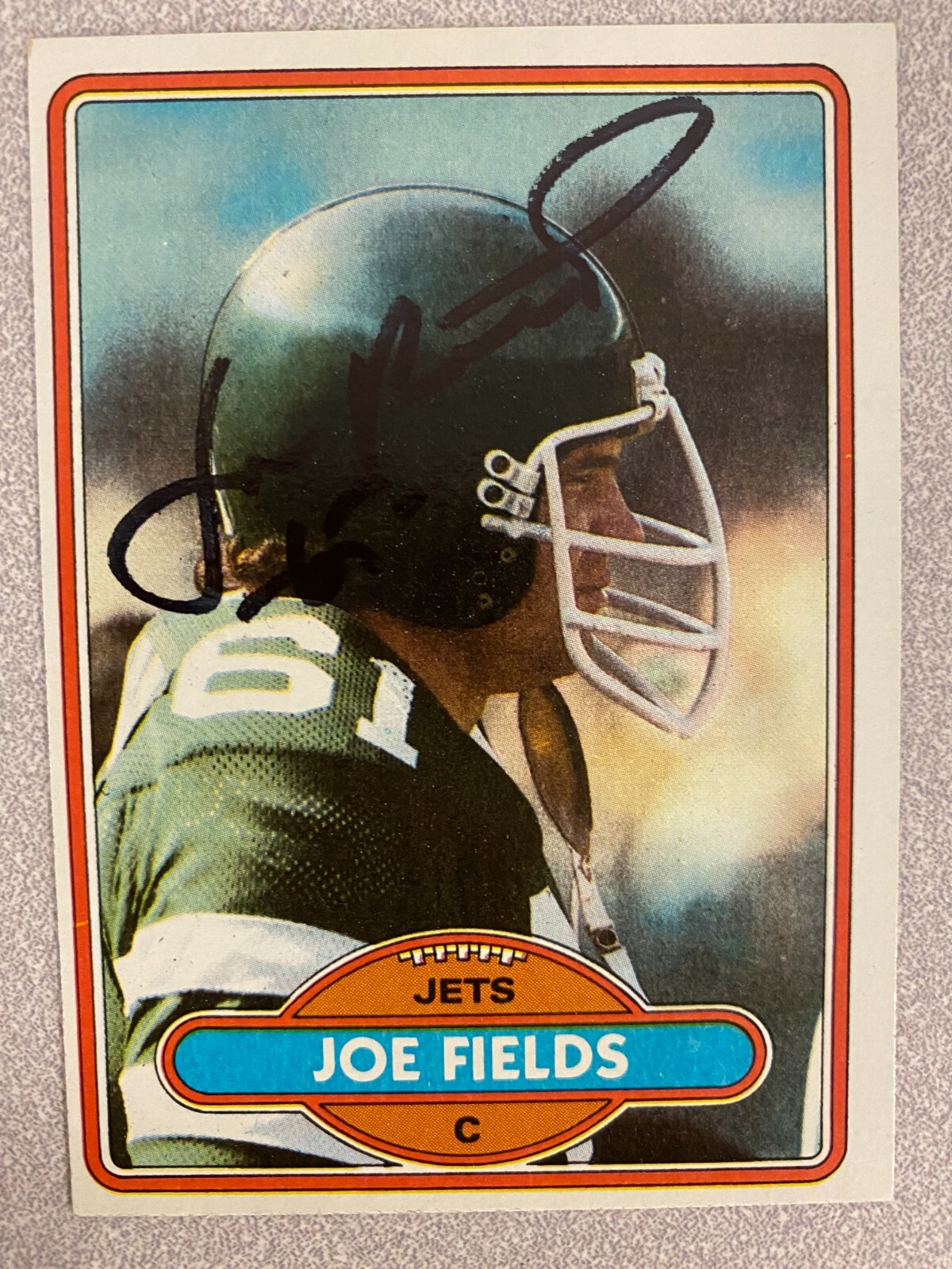 Joe Fields signed NEW YORK JETS card 1980 Topps | eBay