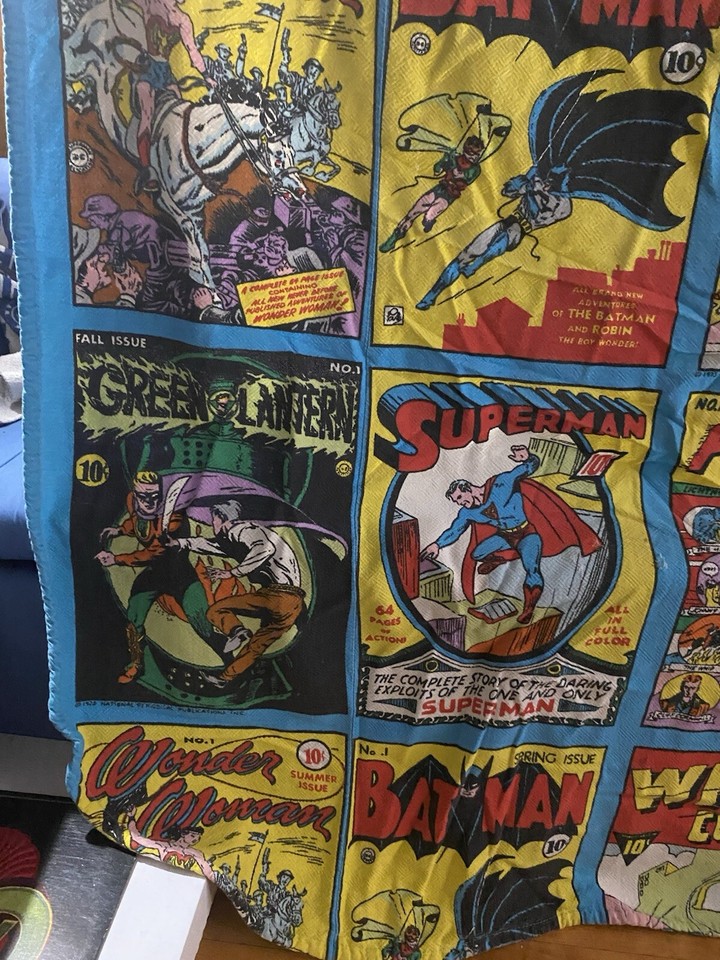 1975 Vintage DC Comic Strip Inscribed Blanket RARE RARE RARE 🔥🔥 | eBay