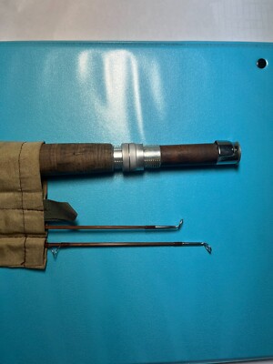 Orvis impregnated Bamboo fly rod 8'-8wt; 2 tips, sock, and tube mint ...