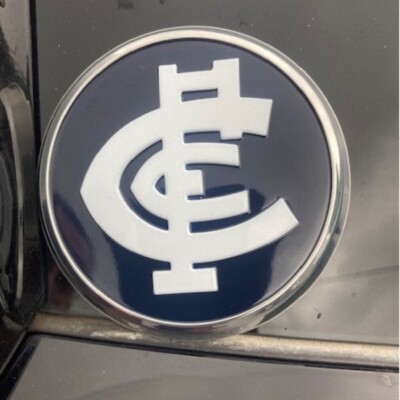 NEW Carlton Blues 3D Chrome Supporter Emblem | eBay Australia