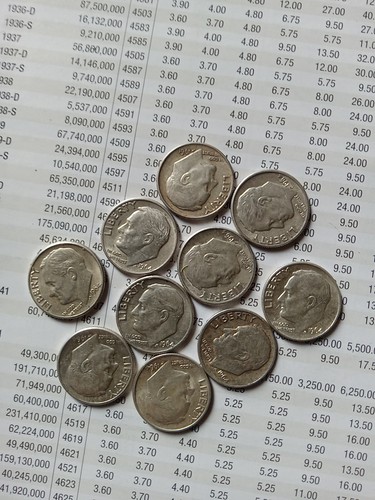 90% Junk Silver Dimes $1 Face Value 90% Silver | eBay