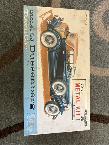 Vintage Hubley SJ Duesenberg Town Car 1:18 Scale Metal Model Hobby Kit ...