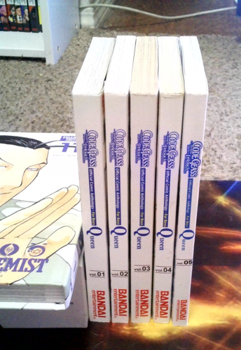 Code Geass Queens Manga set vol 1-5 English Very good overall condition ...