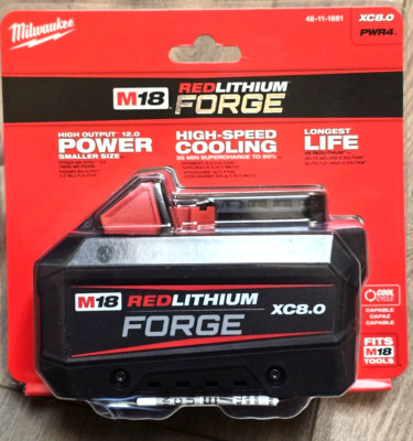 Milwaukee M18 Red Lithium FORGE XC8.0 High Output Battery Pack 48-11-1881