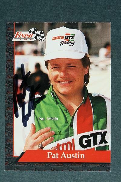 NHRA Legend Pat Austin signed / autographed 1993 Finish Line racing ...