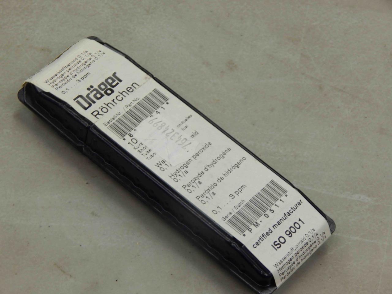 #262.10 LOT of 10 Tubes Drager 8101041 Hydrogen Peroxide Short-Term NEW ...