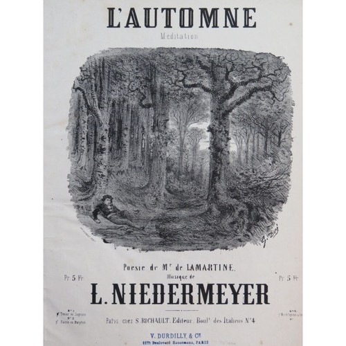 NIEDERMEYER Louis L'Autunno Canto Pianoforte Ca1850 | eBay
