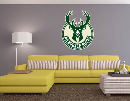 Milwaukee Bucks Logo Vinyl Sticker Decal *SIZES* Cornhole Wall CarTruck ...