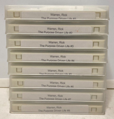 Rick Warren The Purpose Driven Life Cassette 8-Tape Set FireFighters ...