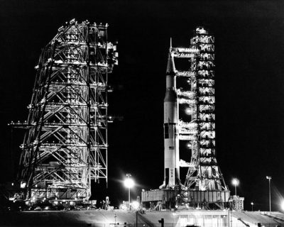 APOLLO 14 SATURN V ROCKET AT NIGHT NASA 8x10 GLOSSY PHOTO PRINT | eBay