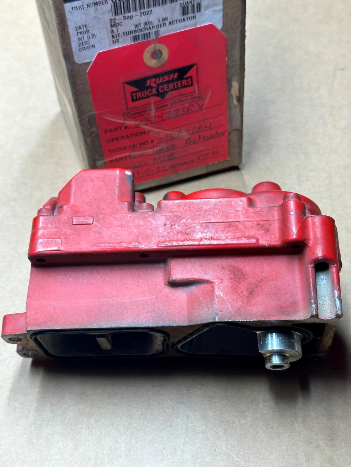 Genuine OEM Cummins Holset 6382091RX Turbocharger Actuator Kit PARTS ...