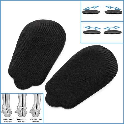 Black Small Inward & Outward Rolling Angled Feet Correcting Foot Heel ...