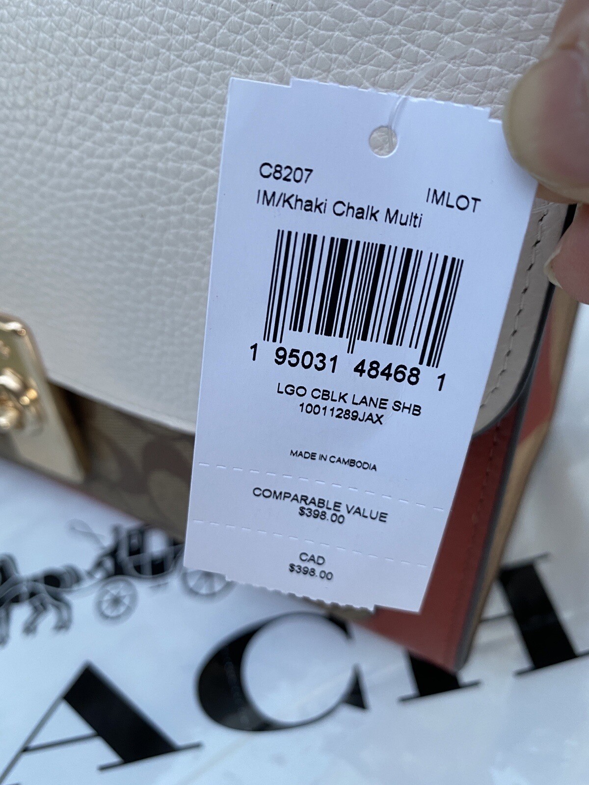 NWT Coach Lane Shoulder Bag In Blocked/Colorblock Signature Canvas ...