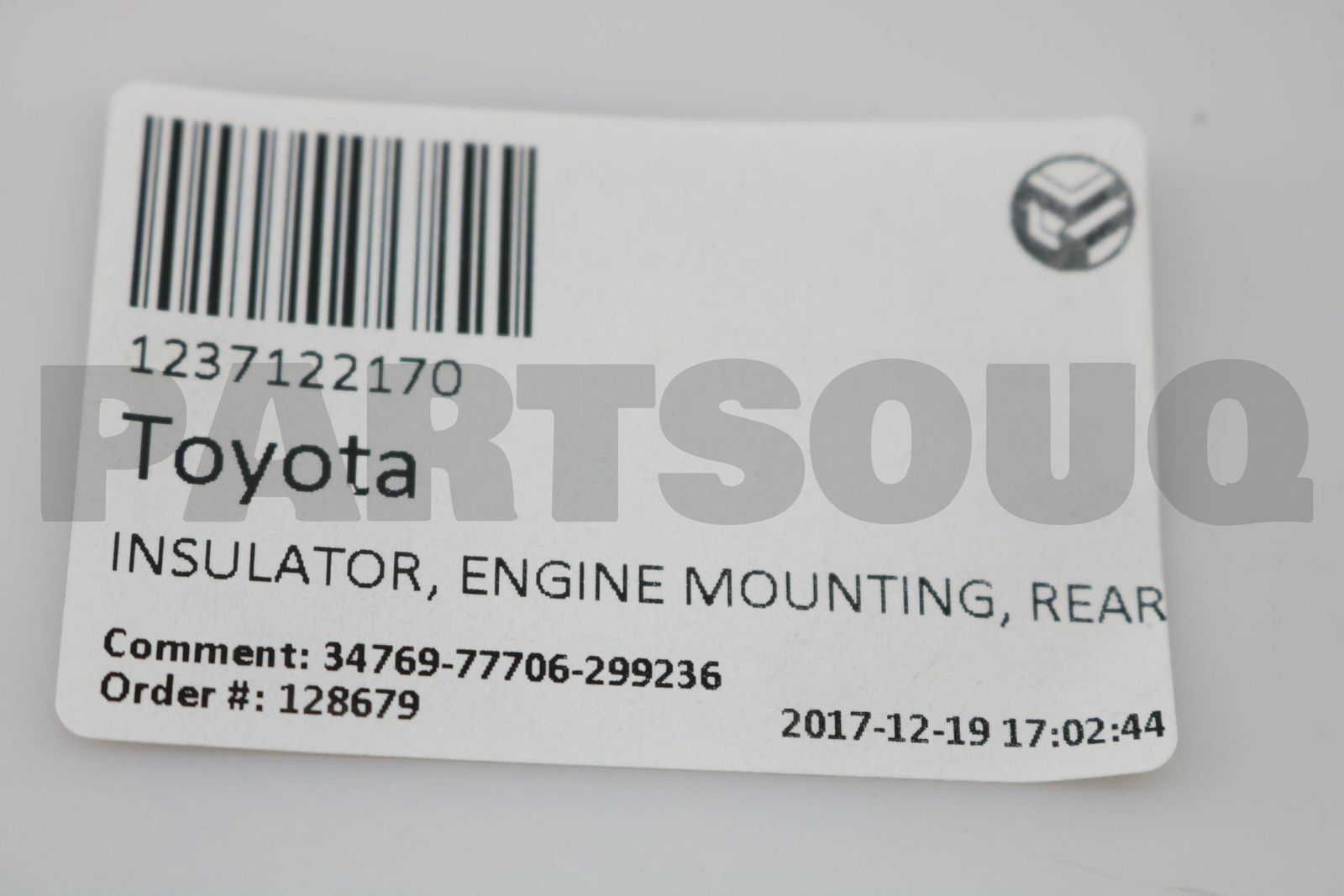 1237122170 Genuine Toyota INSULATOR, ENGINE MOUNTING, REAR 12371-22170 ...