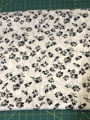 VINTAGE DIMITY FLORAL COTTON COTTON BLEND FABRIC BTHY | eBay