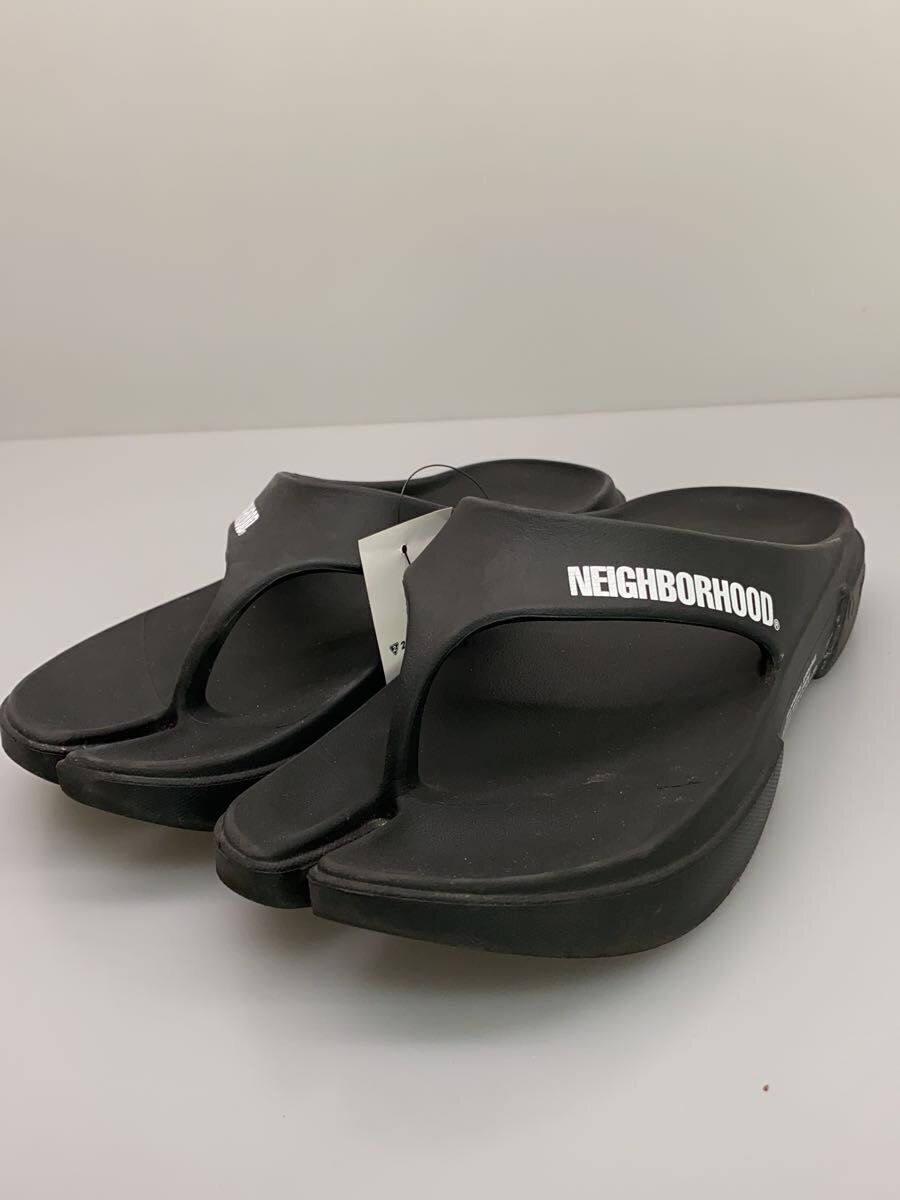 NEIGHBORHOOD SANDALS NH X PAES SLIDE LOGO 26cm Black NEIGHBORHOOD SANDALS NH X PAES SLIDE LOGO 26cm Black