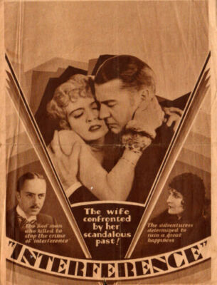 Interference Original Movie Herald from the 1928 Movie | eBay