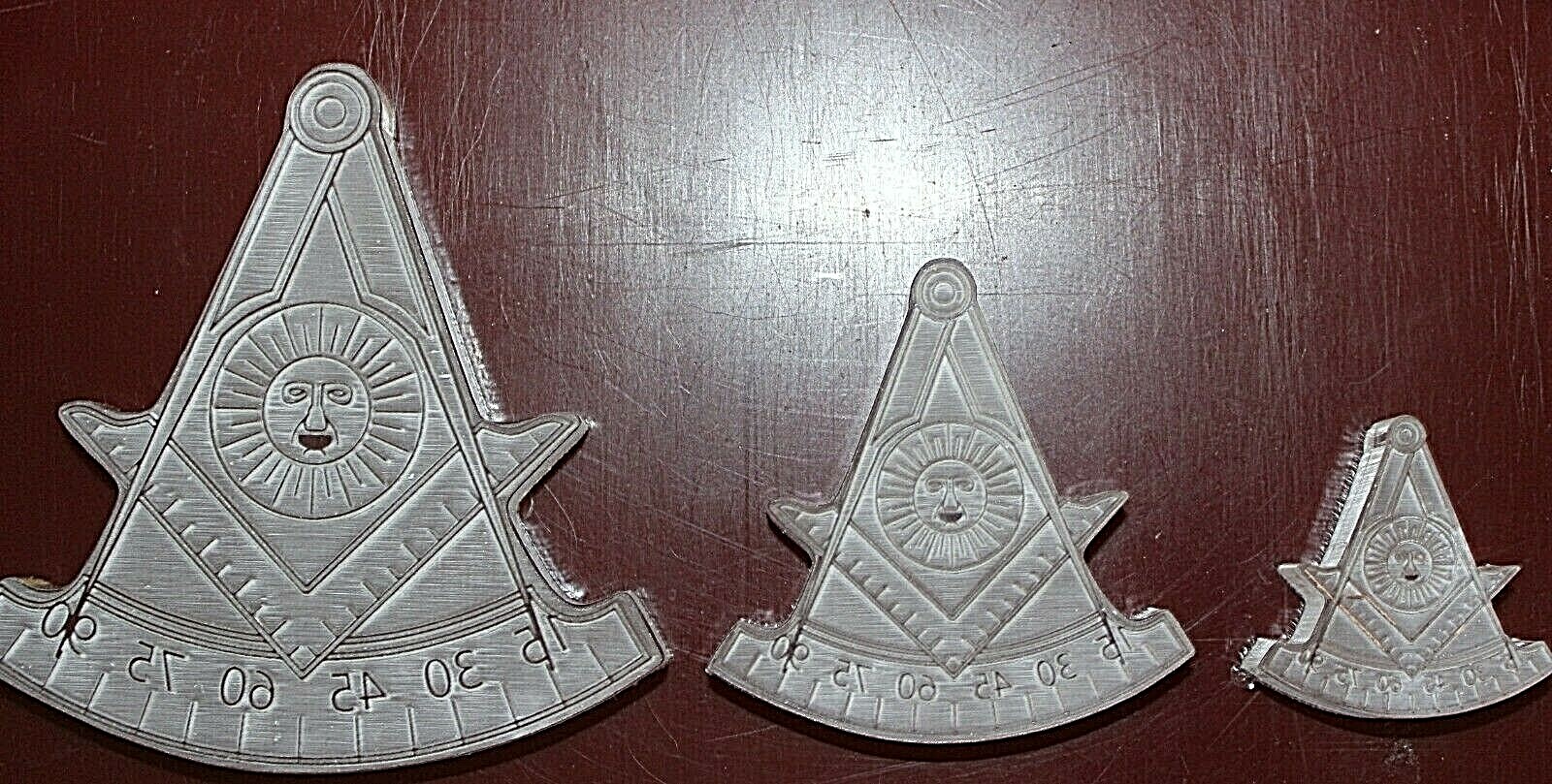 ACRYLIC Leather Embossing Stamp MASTER MASON MASONIC for Veg Tanned ...