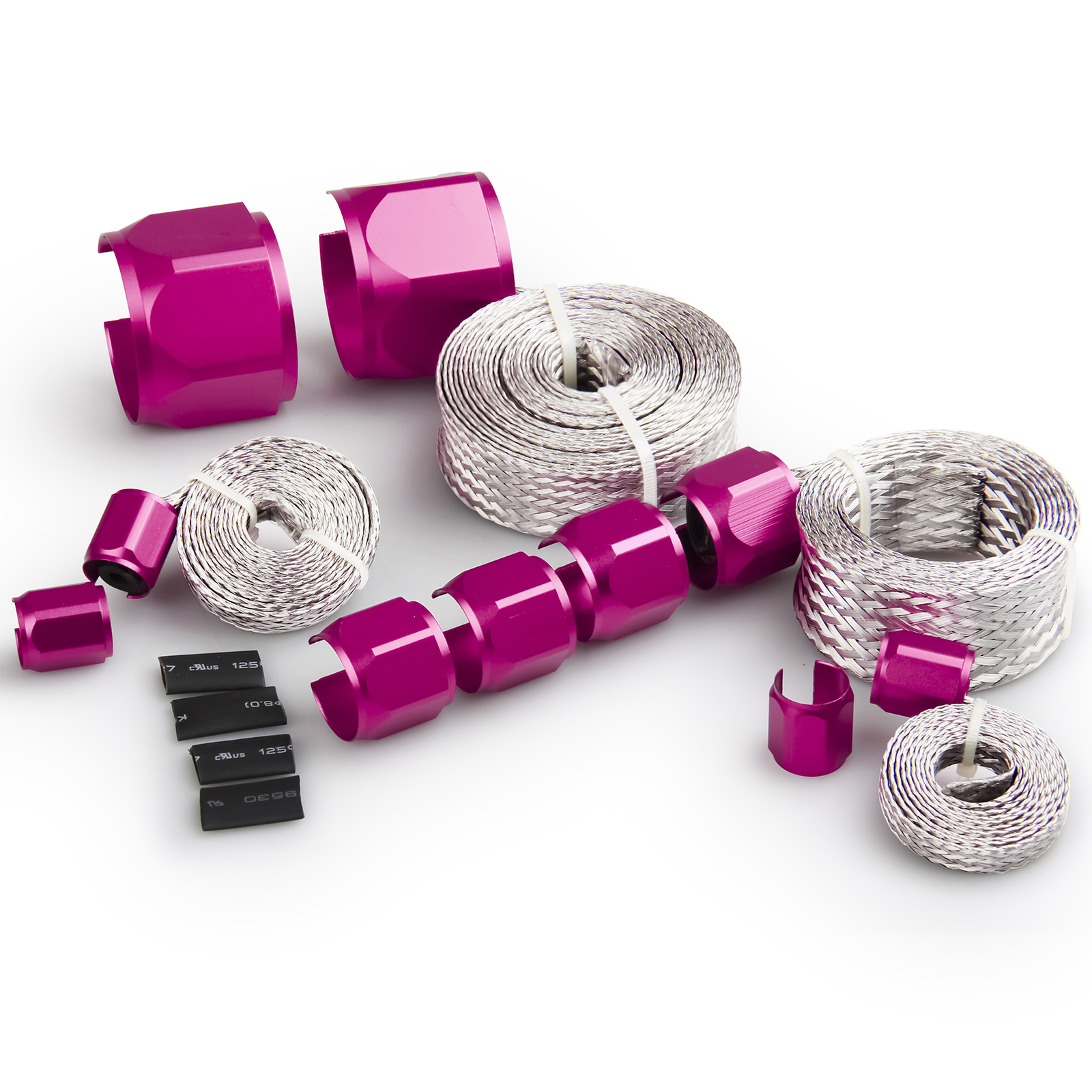 Radiator Hose Sleeving 8090 Kit Stainless Steel Braided Dress-Up Hose ...
