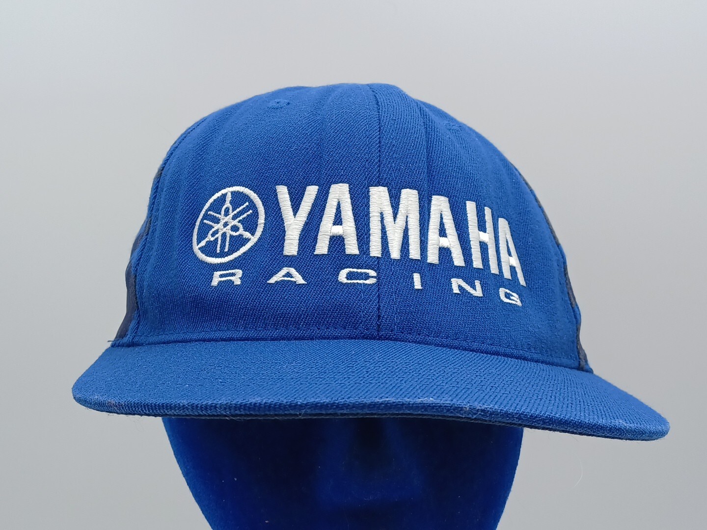 Yamaha Racing Logo Blue Hat Cap Black Stripes Flexfit… - Gem