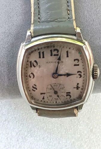 1930's Hamilton 987F Model 17 Jewels Runs Wadsworth 14k GOLD FILLED ...