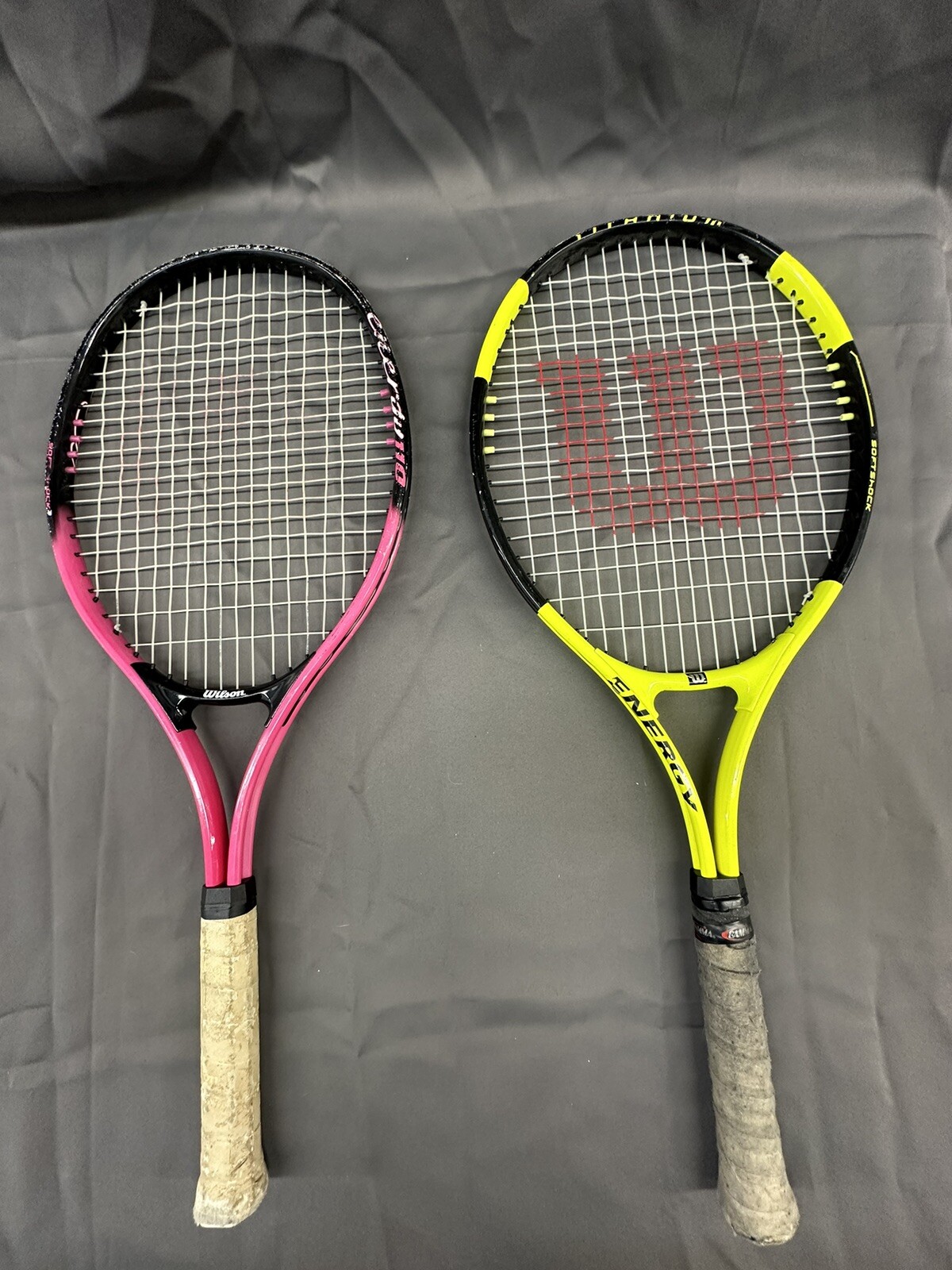 Tennis Rackets, Pink And Yellow, Hardly Used | eBay