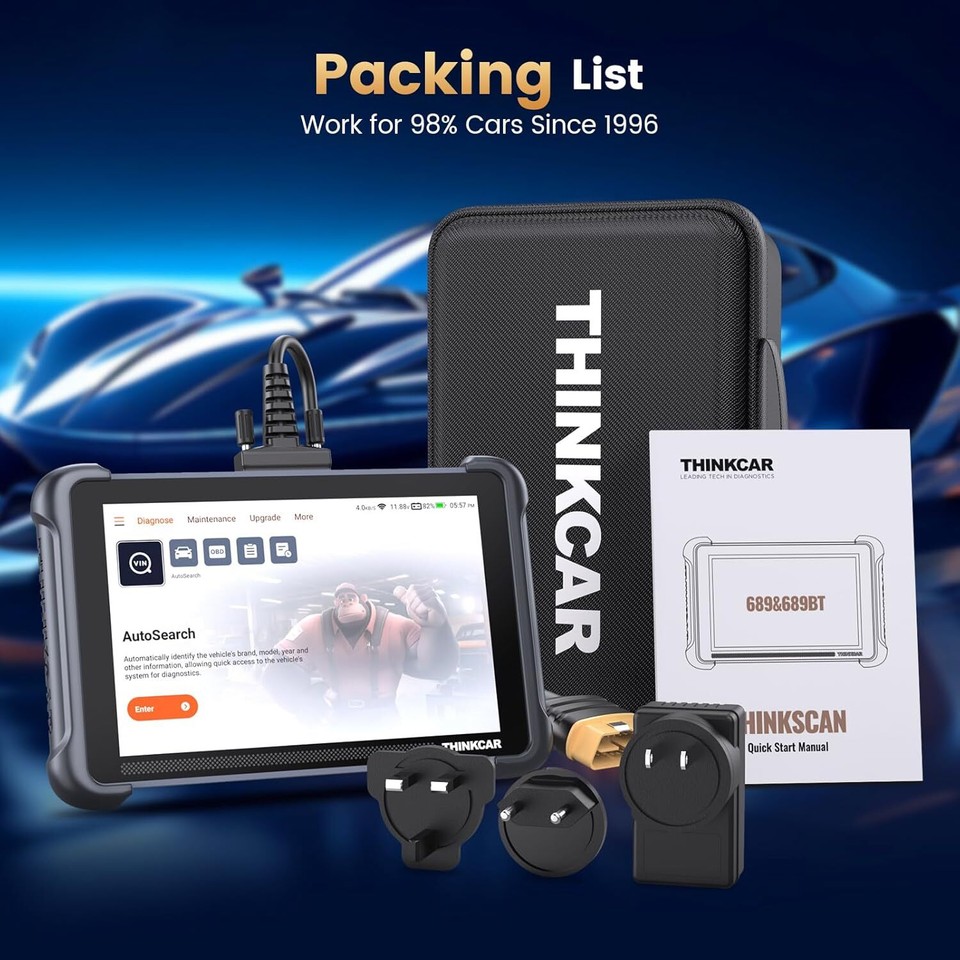 2024 ThinkScan 689 Bidirectional Scanner Auto Diagnostic Scan Tool ...