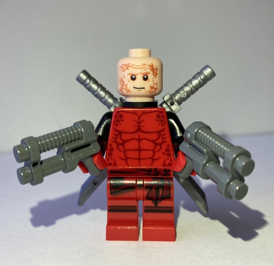 *NEW* 100% LEGO Deadpool Minifigure Movie Burnt Head | eBay