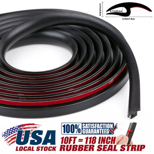 10FT Windshield Rubber Seal Trim Weather Stripping Car Front Rear ...