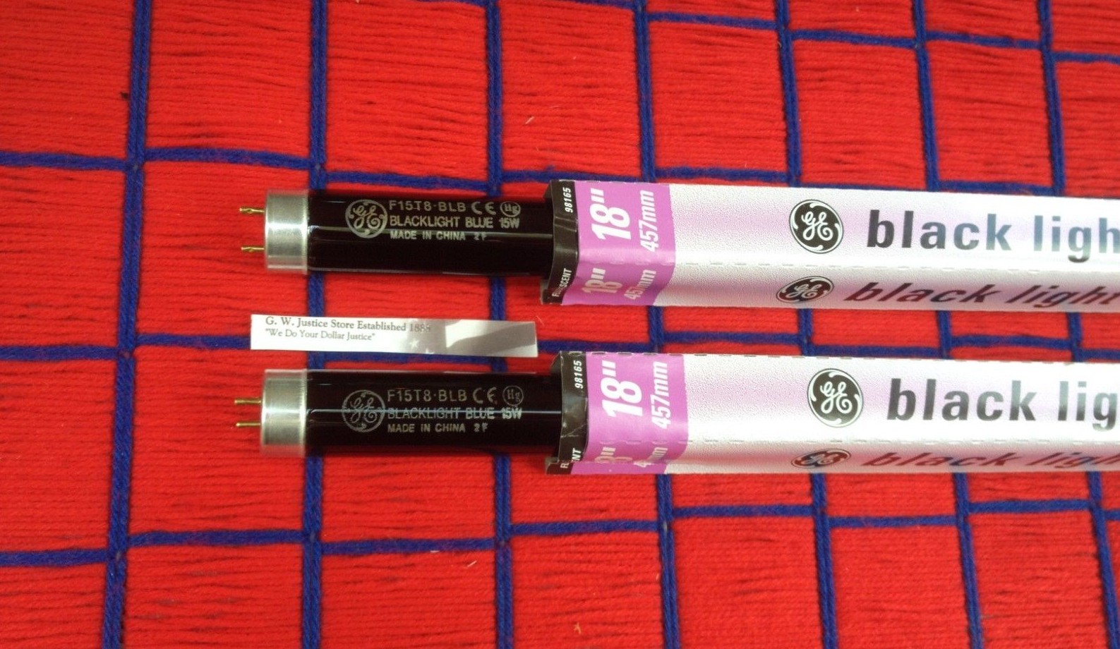 BOXof 2 new F15T8/BLB fluorescent 18" UV 15w black light BULB 18 inch ...