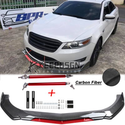 For Ford Taurus SHO SEL LX CARBON FIBER Front Bumper Lip Splitter Body ...