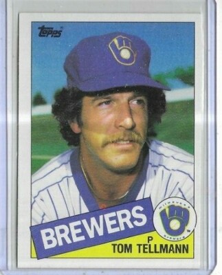 1985 Topps #112 Tom Tellmann Milwaukee Brewers | eBay